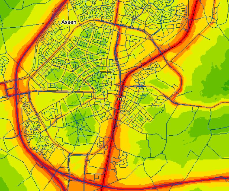 Noise maps for the Netherlands
