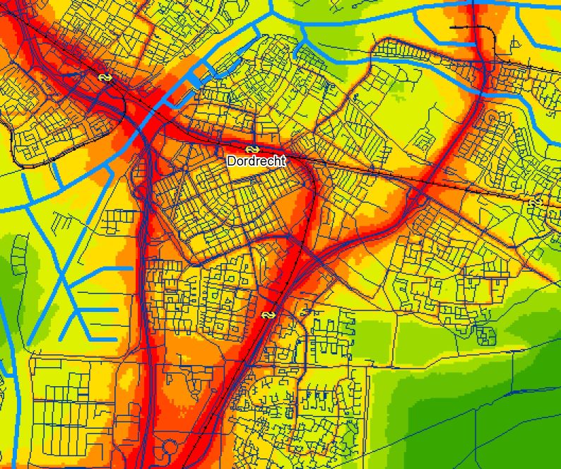 Noise maps for the Netherlands